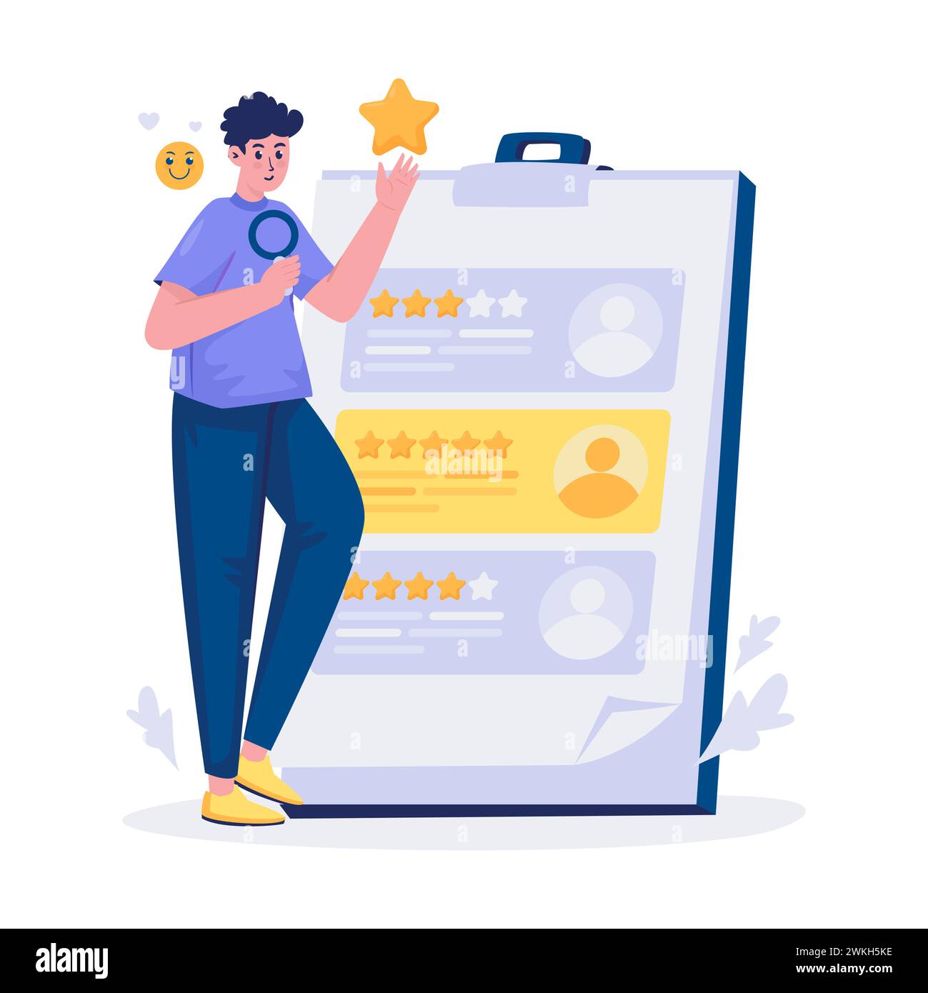 Analisi dell'esperienza del cliente Immagini Vettoriali Stock - Alamy