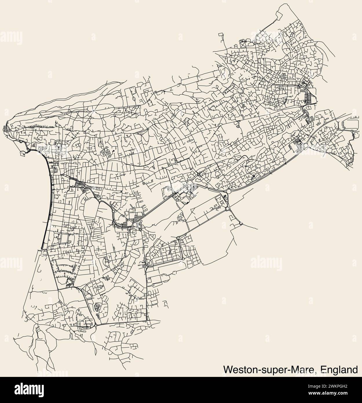 Mappa di weston Immagini Vettoriali Stock - Alamy