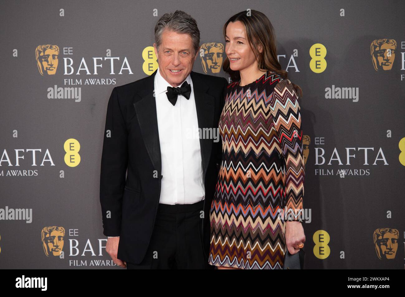 Londra, Regno Unito. 18 febbraio 2024. Nella foto: Hugh Grant e la ...