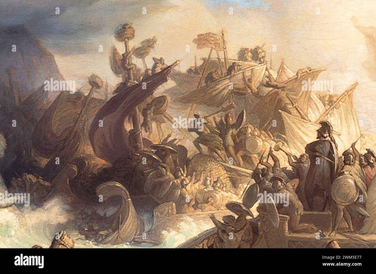 Wilhelm von kaulbach battle of salamis immagini e fotografie stock ad ...