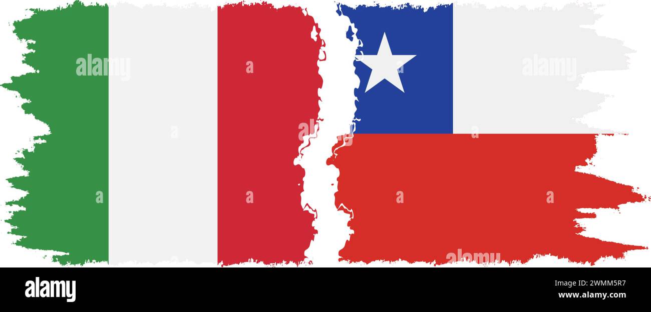 Bandiera cile italia Immagini Vettoriali Stock - Alamy