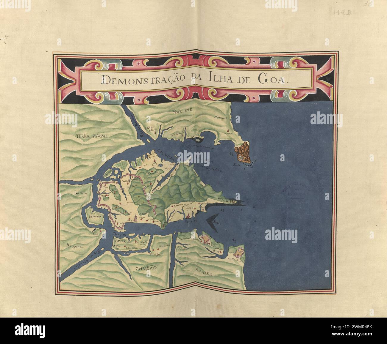 Vecchia mappa geografica geografia dell'isola immagini e fotografie ...