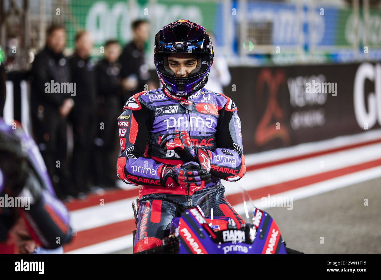 Moto GP prima Pramac Racing presentazione con Jorge Martin, ritratto al ...