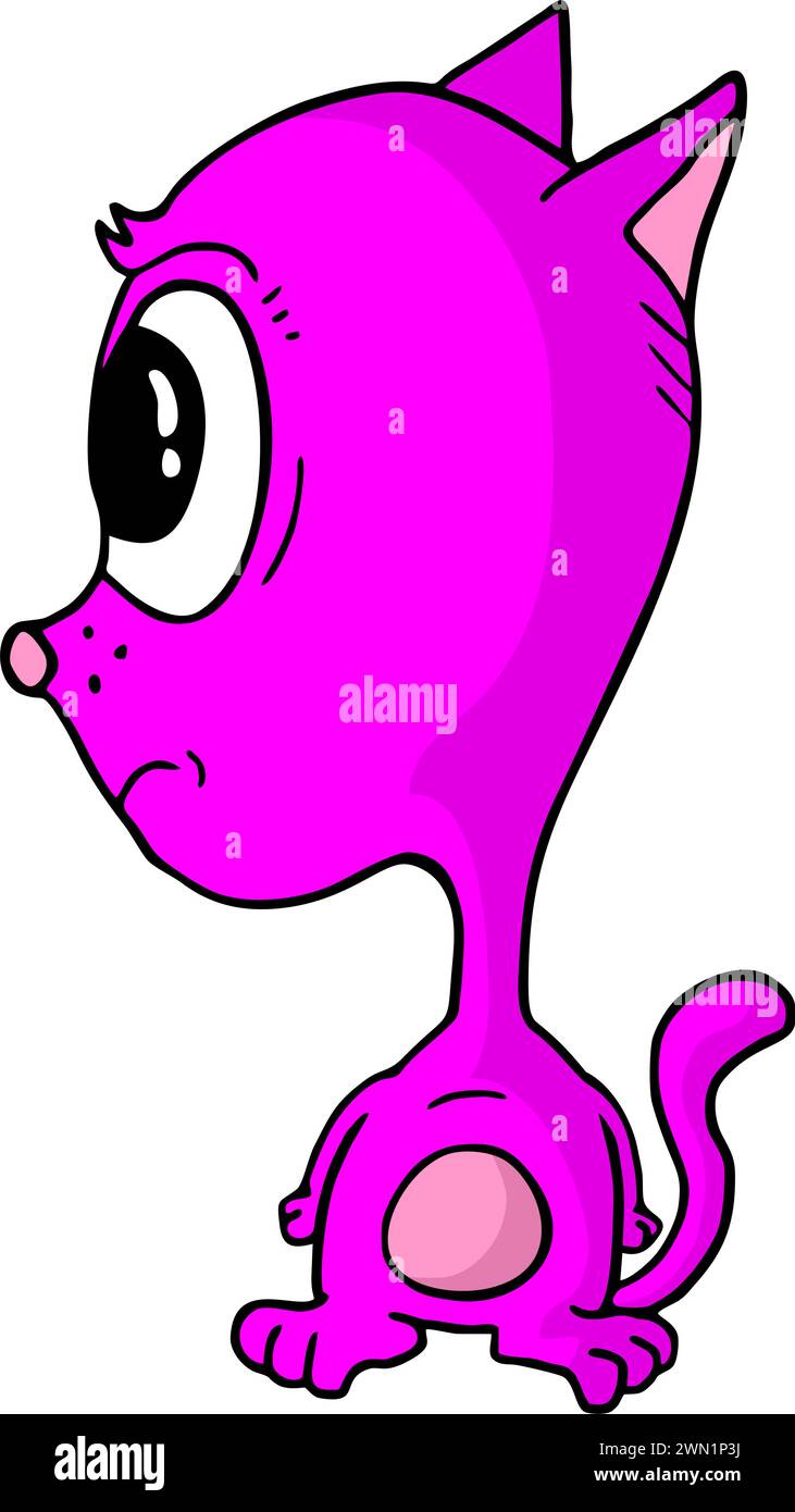 Sorpresa di gatto Immagini Vettoriali Stock - Alamy