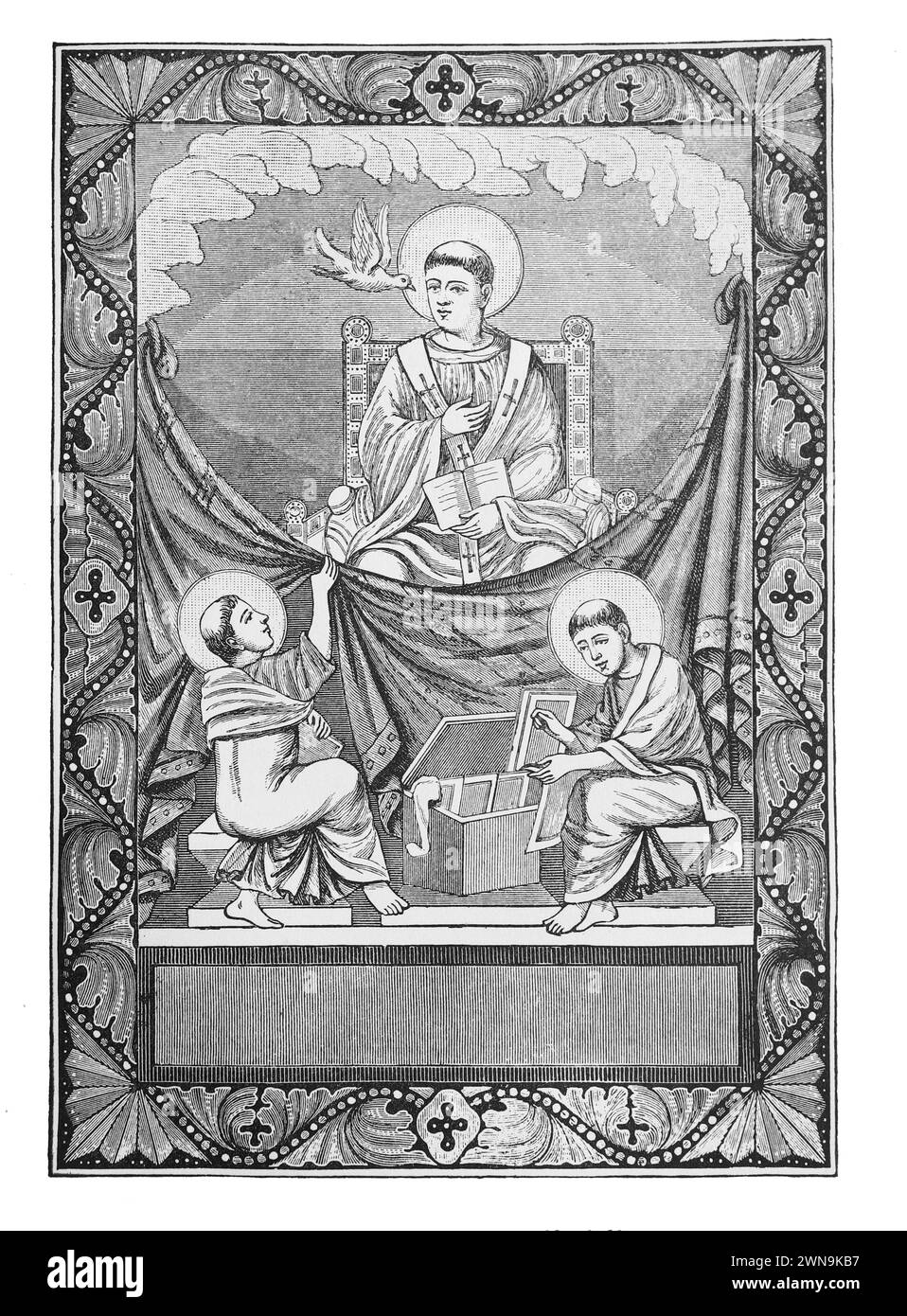 Santo gregorio il grande Foto e Immagini Stock in Bianco e Nero - Alamy