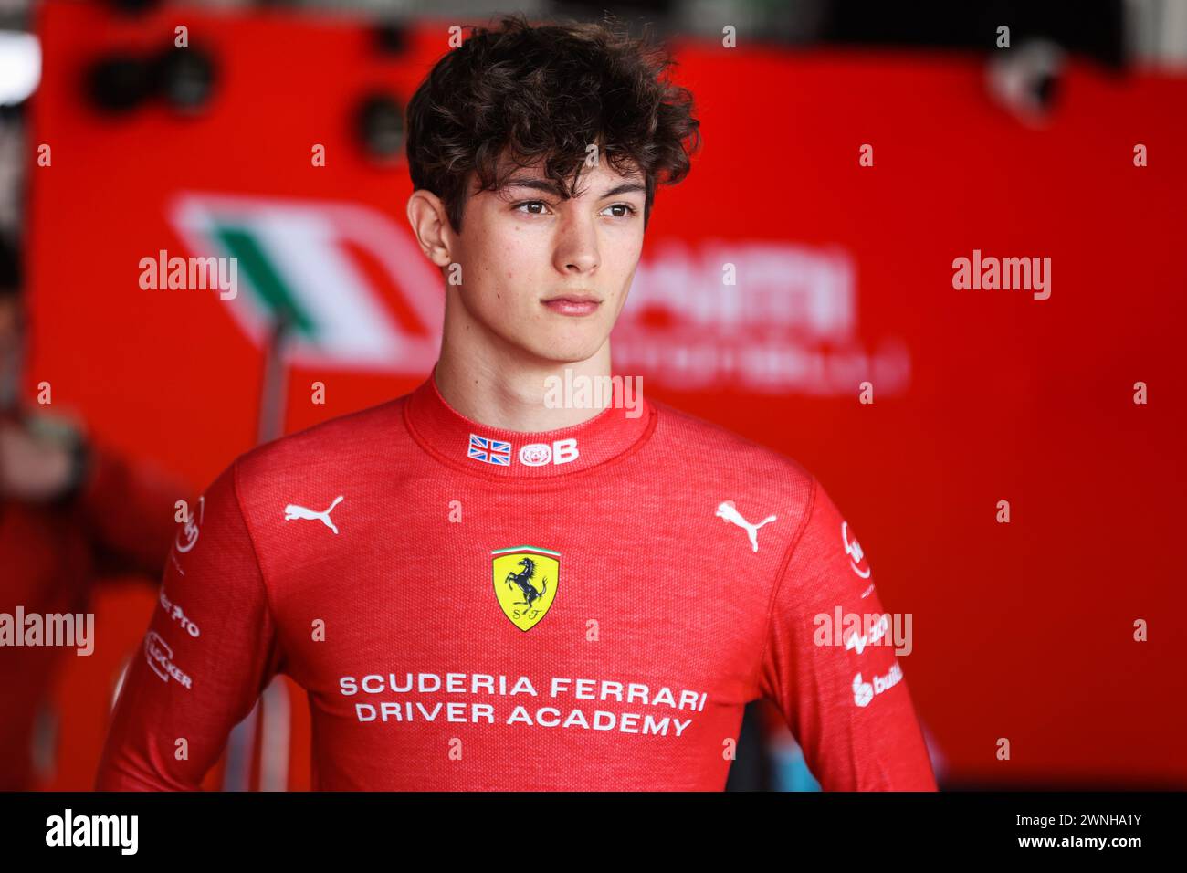 BEARMAN Oliver (gbr), Prema Racing, Dallara F2 2024, ritratto durante ...