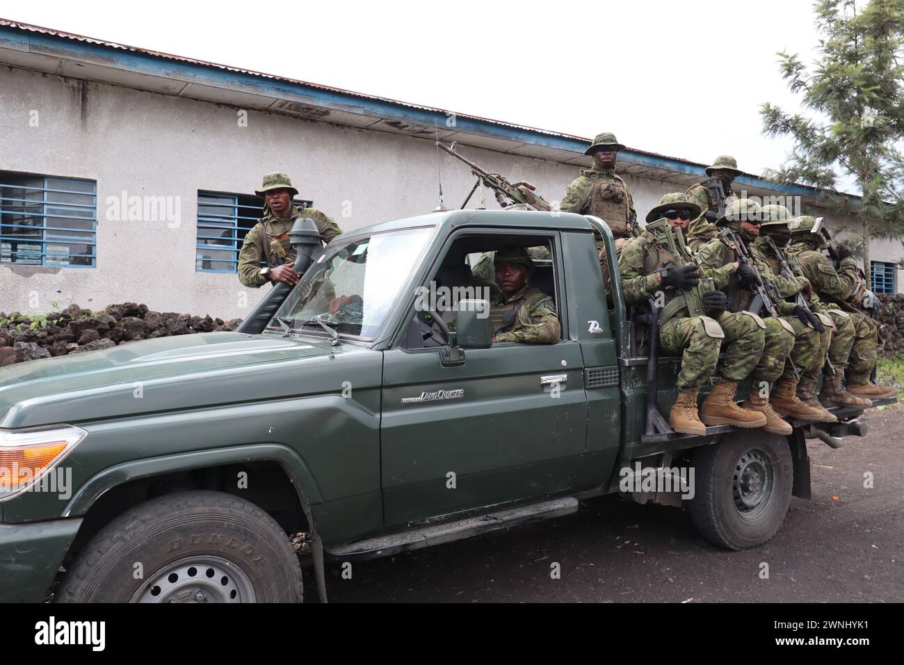 Sake, Repubblica Democratica del Congo (RDC). 1 marzo 2024. I soldati ...