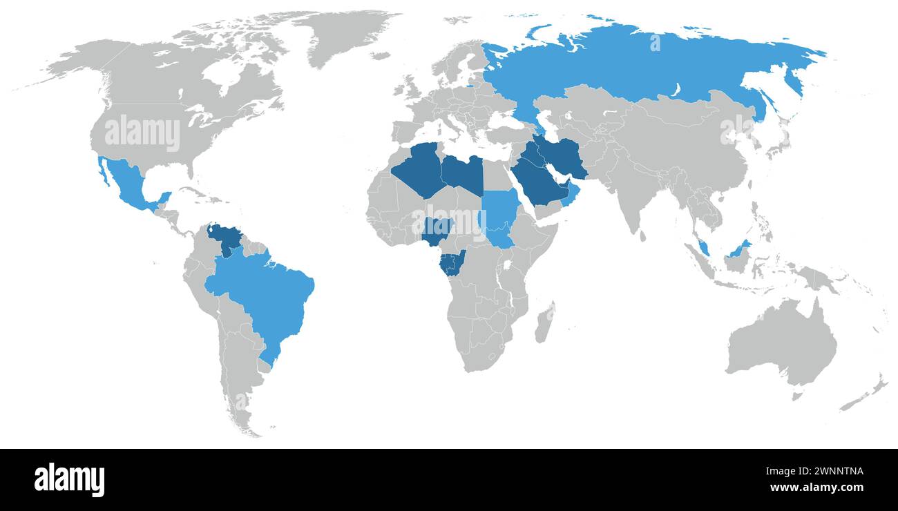 Paesi opec Immagini Vettoriali Stock - Alamy