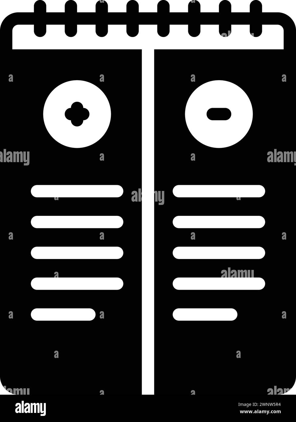 Elenco dei pro e dei contro Immagini senza sfondo e Foto Stock ...