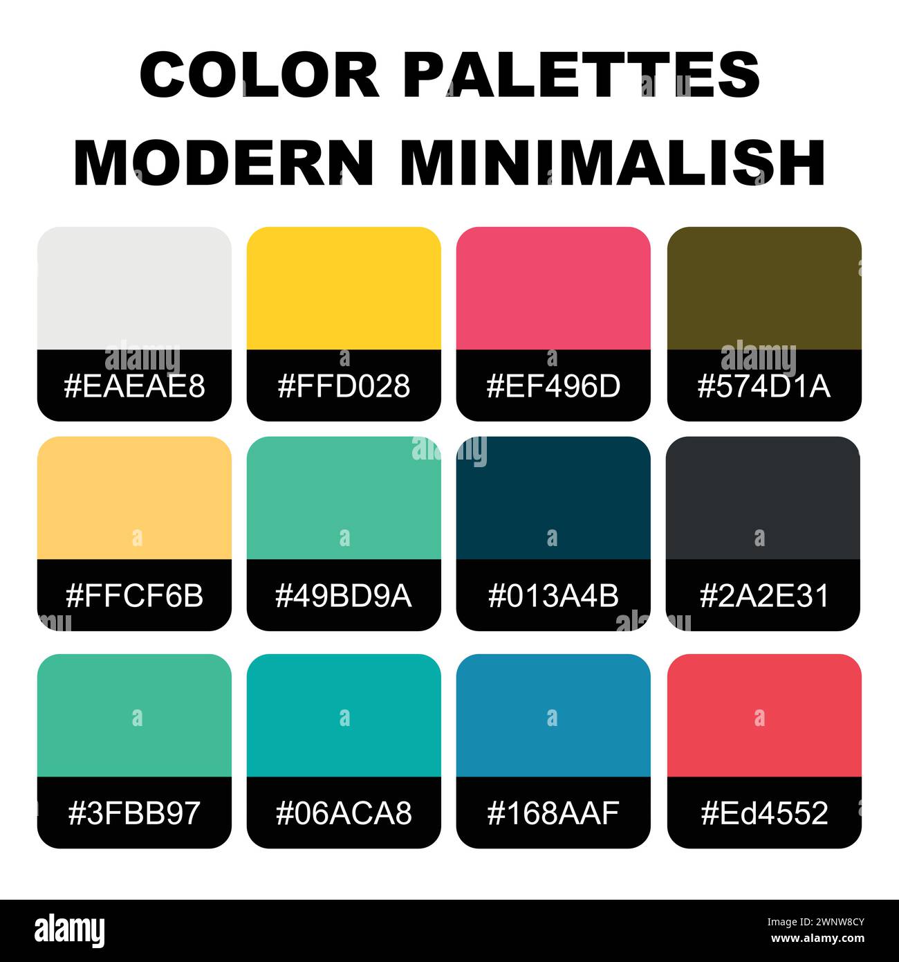 Tabella dei codici colore Immagini Vettoriali Stock - Alamy