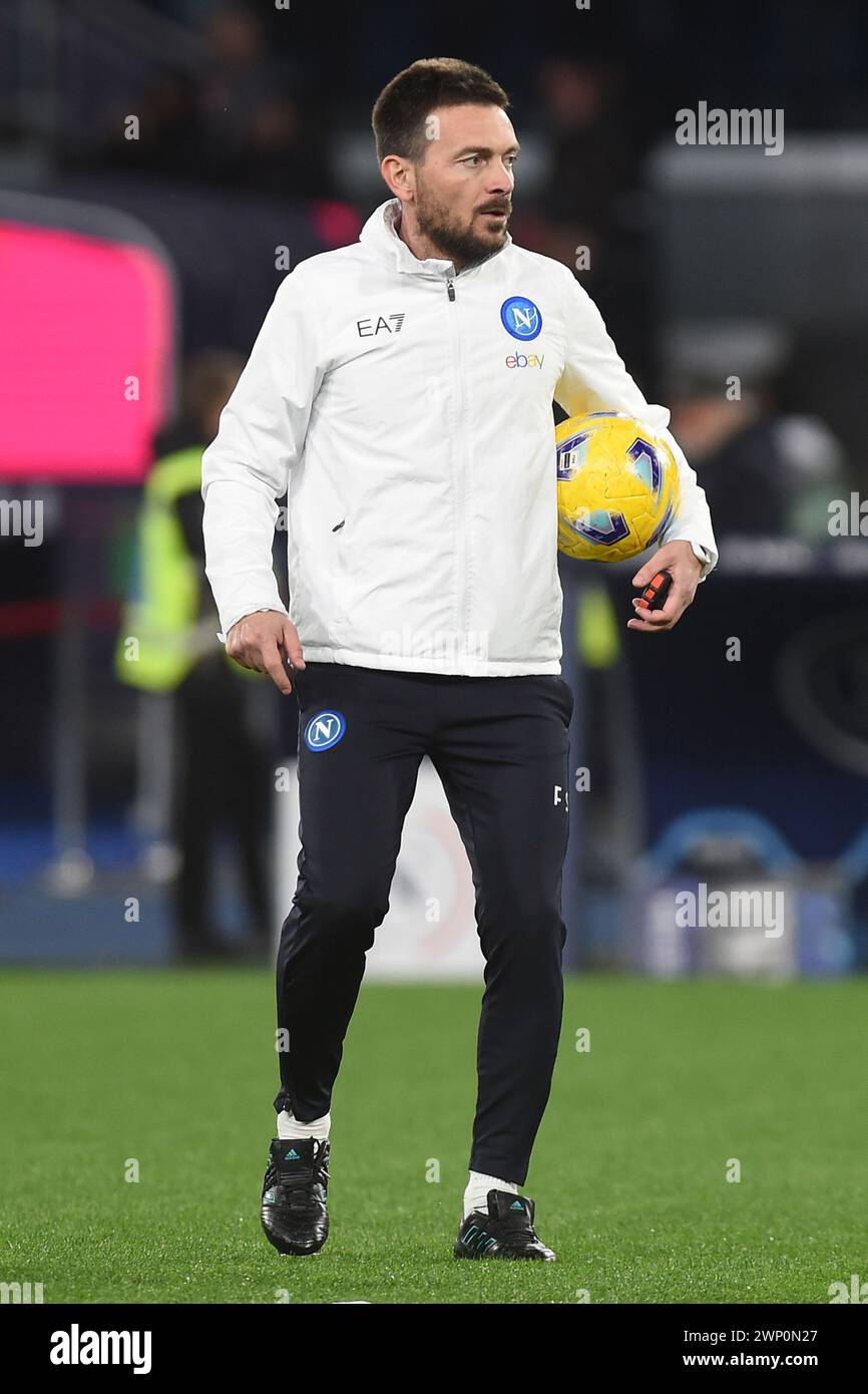 Napoli, Italia. 3 marzo 2024. Francesco Sinatti allenatore atletico ...