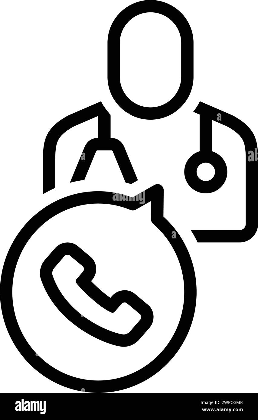 Chiamare il medico Immagini Vettoriali Stock - Alamy