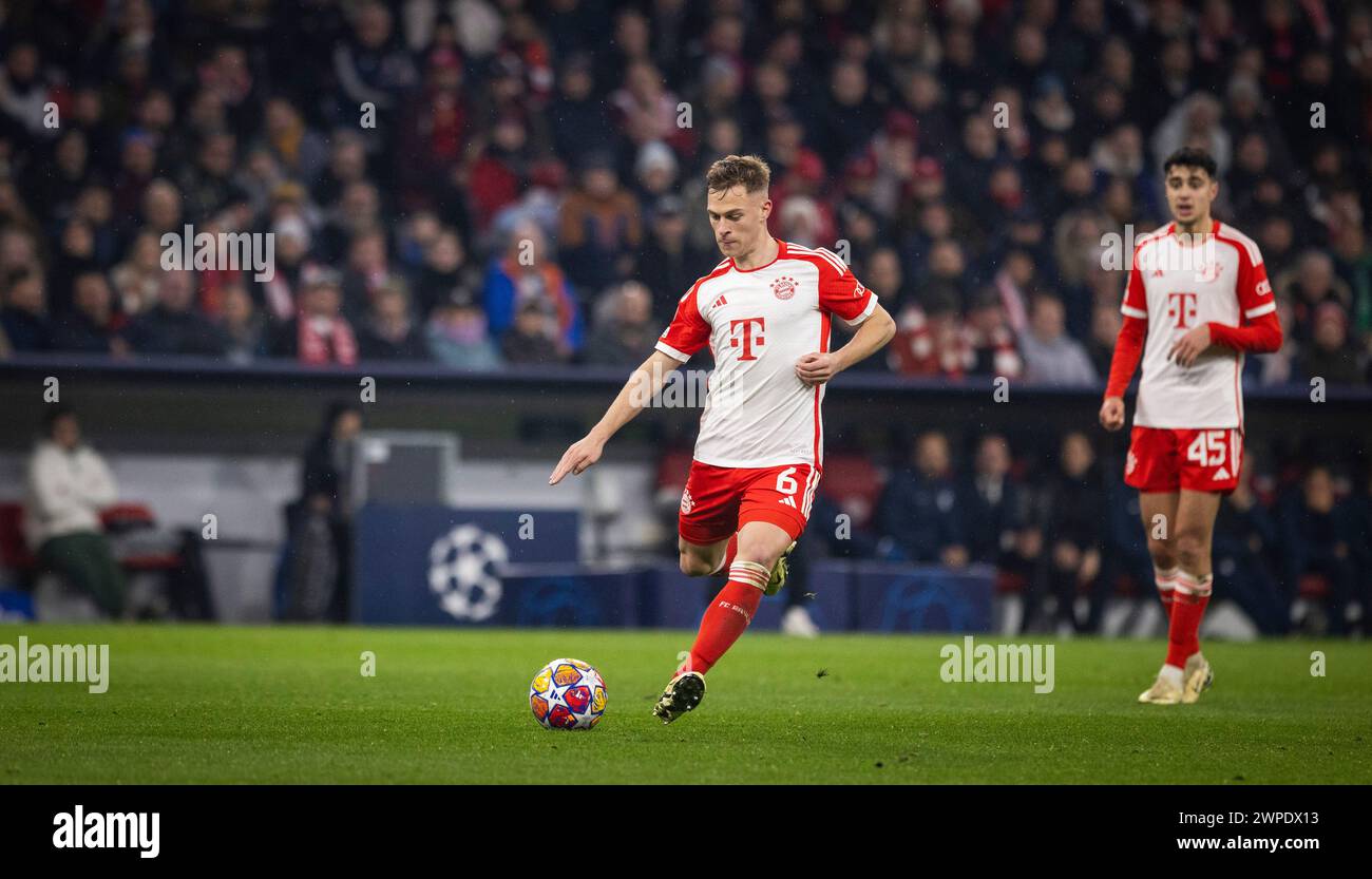 Monaco di Baviera, Germania. 5 marzo 2024. Joshua Kimmich (Monaco) FC Bayern München - Lazio Rom ...