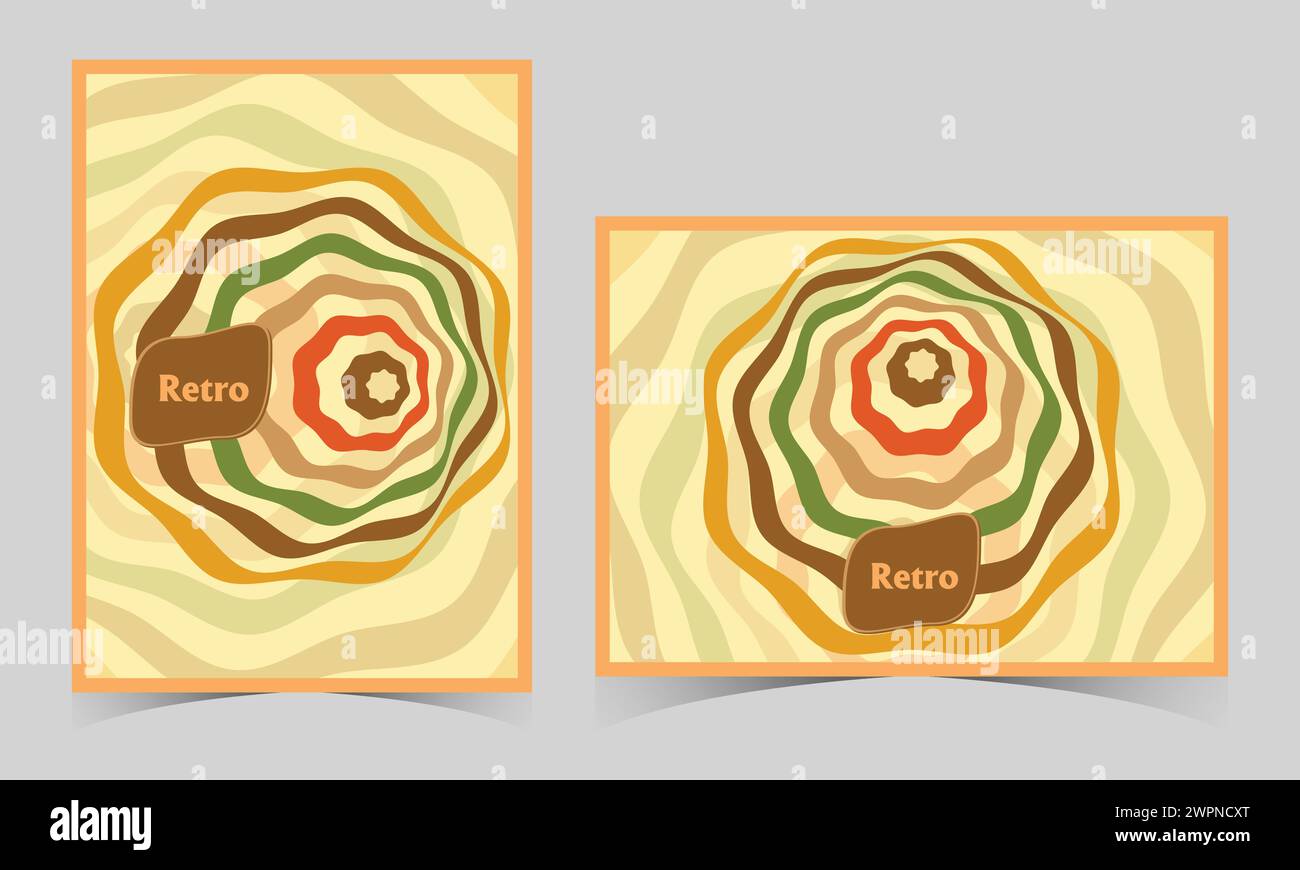 70s wallpaper vintage Immagini Vettoriali Stock - Alamy