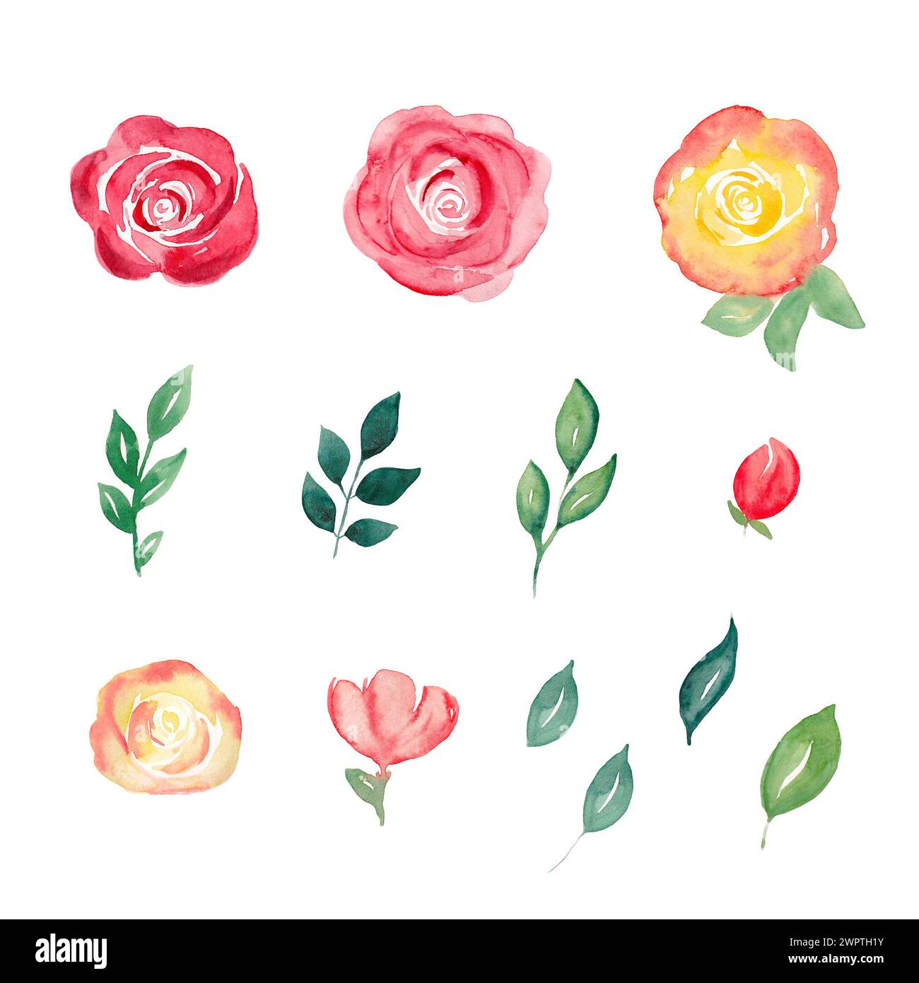 Rosa stilizzata immagini e fotografie stock ad alta risoluzione - Alamy