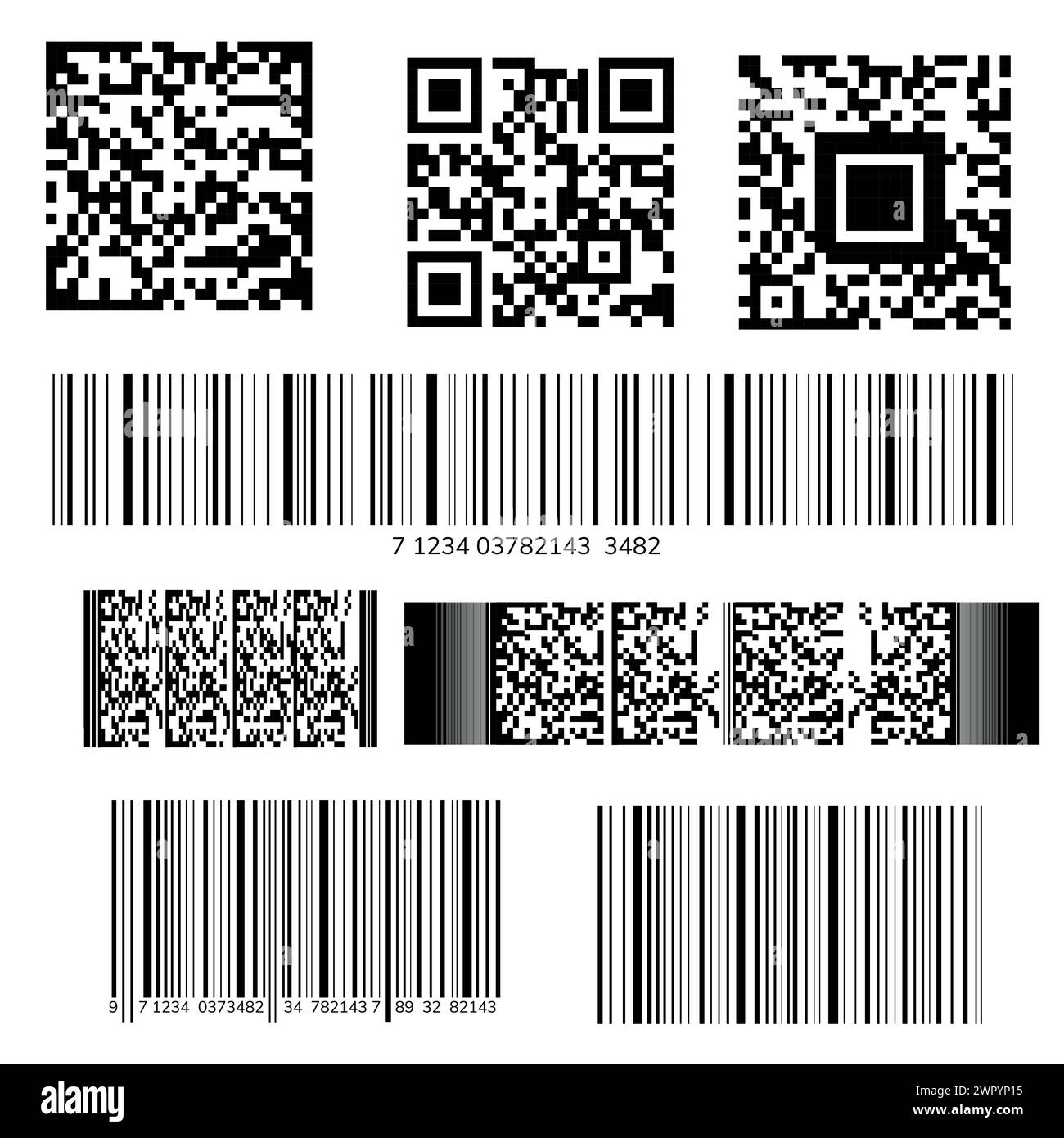 Qr code vector vectors Immagini Vettoriali Stock - Alamy