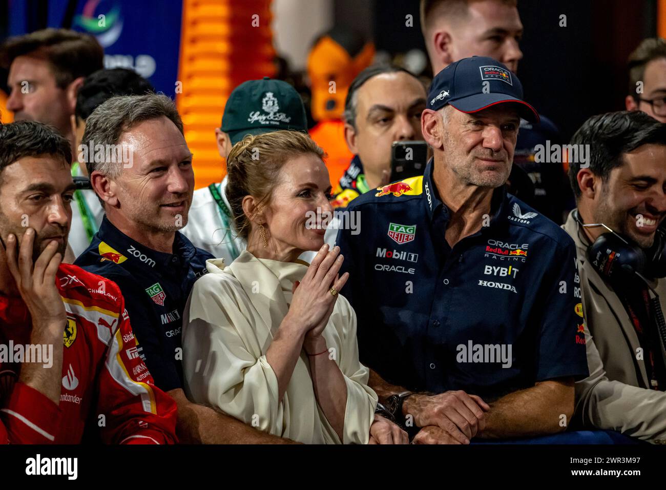 Jeddah, Arabia Saudita, 10 marzo 2024, Geri Halliwell e Christian Horner, il principio del Team ...