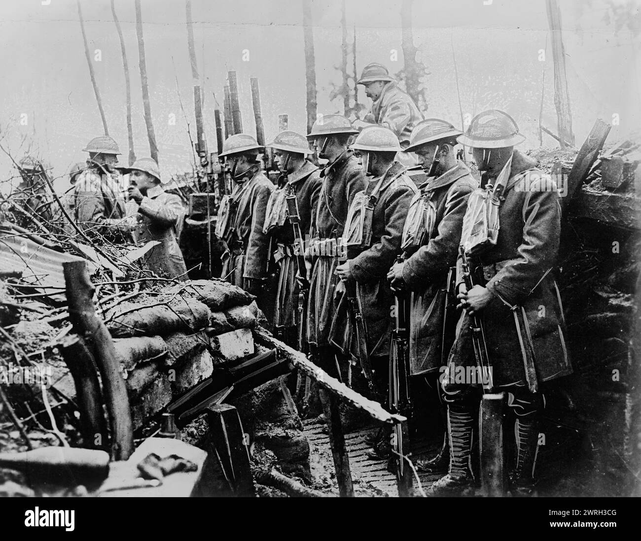 Soldati americani in trincea durante la prima guerra mondiale immagini ...