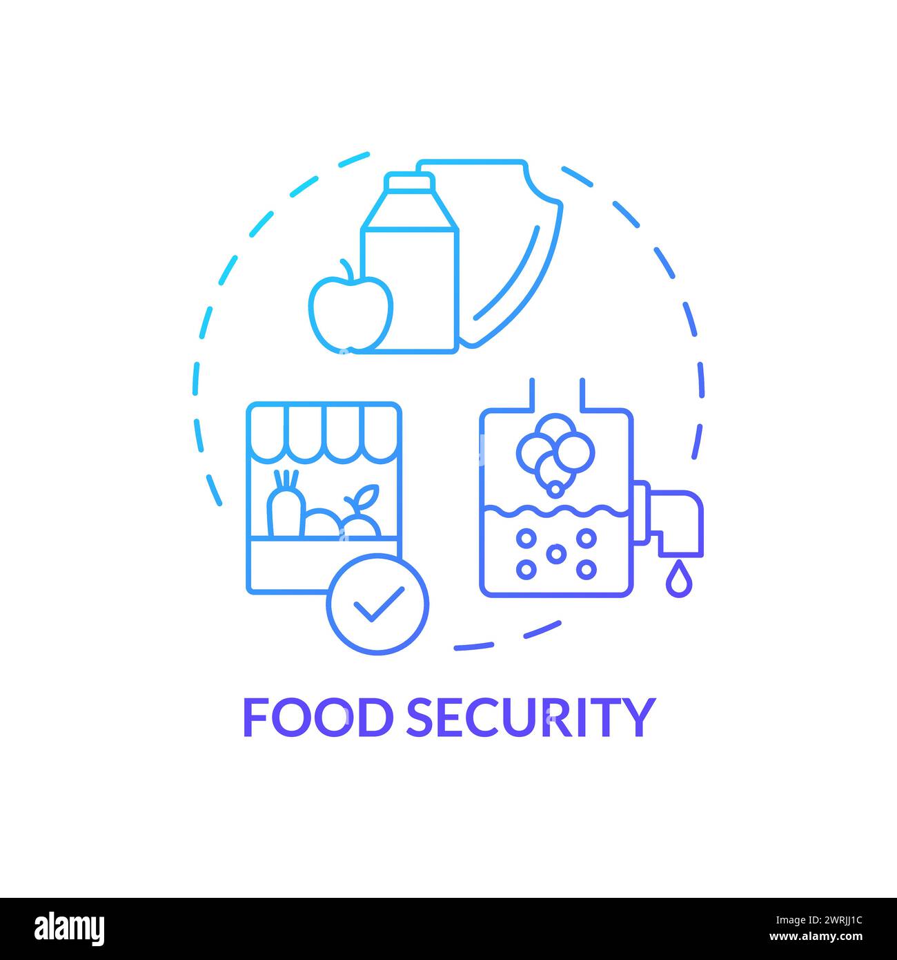 Nutrizione e sicurezza alimentare Immagini Vettoriali Stock - Alamy
