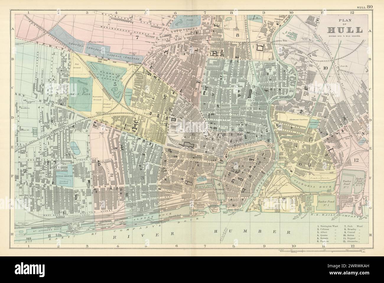 Mappa di kingston upon hull immagini e fotografie stock ad alta ...