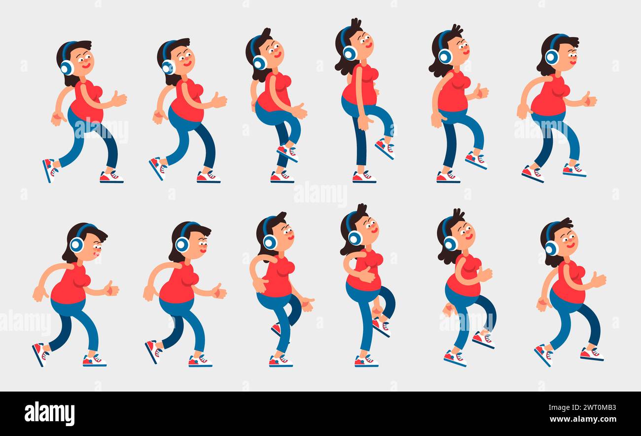 Sequence of movement Immagini Vettoriali Stock - Alamy