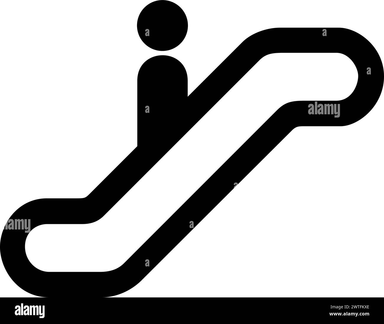 Simbolo di scala mobile Foto e Immagini Stock in Bianco e Nero - Alamy