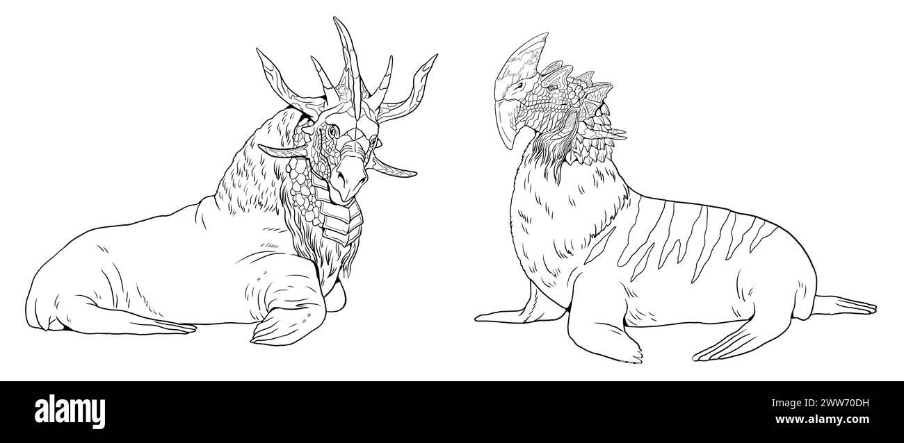 Disegno leone da colorare Immagini senza sfondo e Foto Stock ritagliate ...