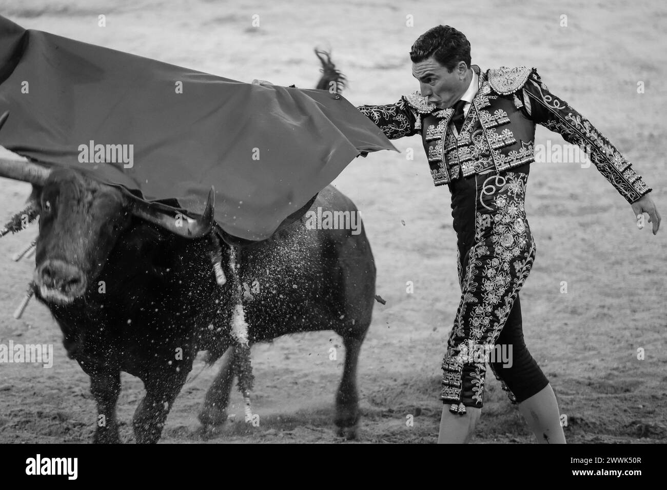 Il torero Octavio Chacón durante la corrida di Corrida Toros de Domingo ...