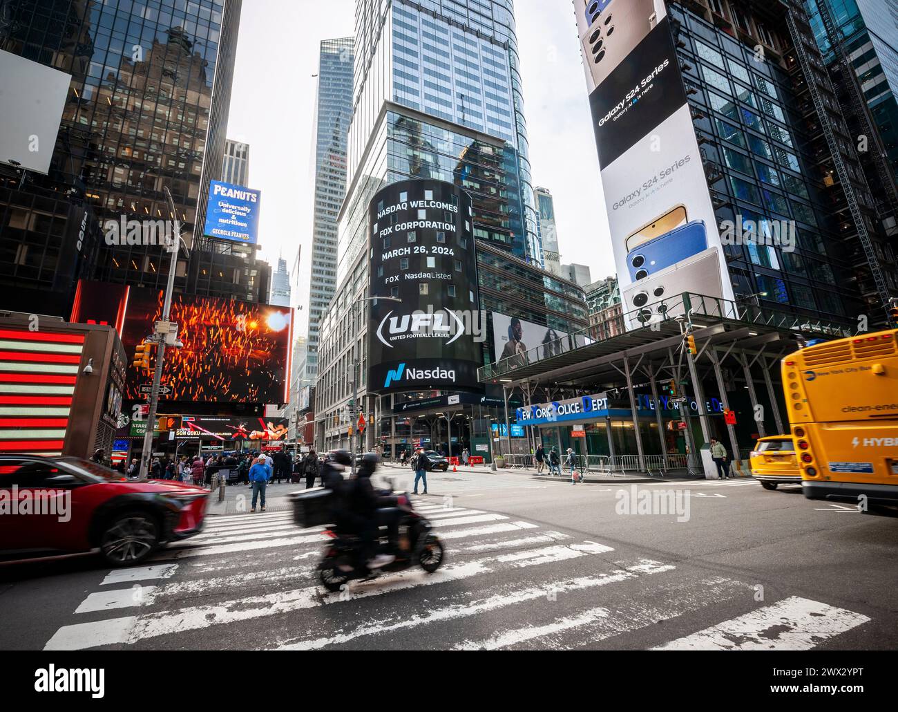 Le affissioni digitali alla Borsa Nasdaq di martedì 26 marzo 2024 ...