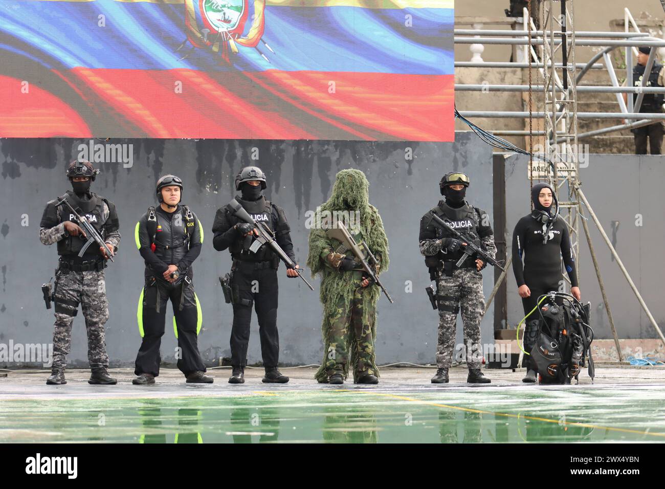 UIO-ANIVERSARIO-32-GOE Quito, 27 de marzo de 2024. El presidente Daniel ...