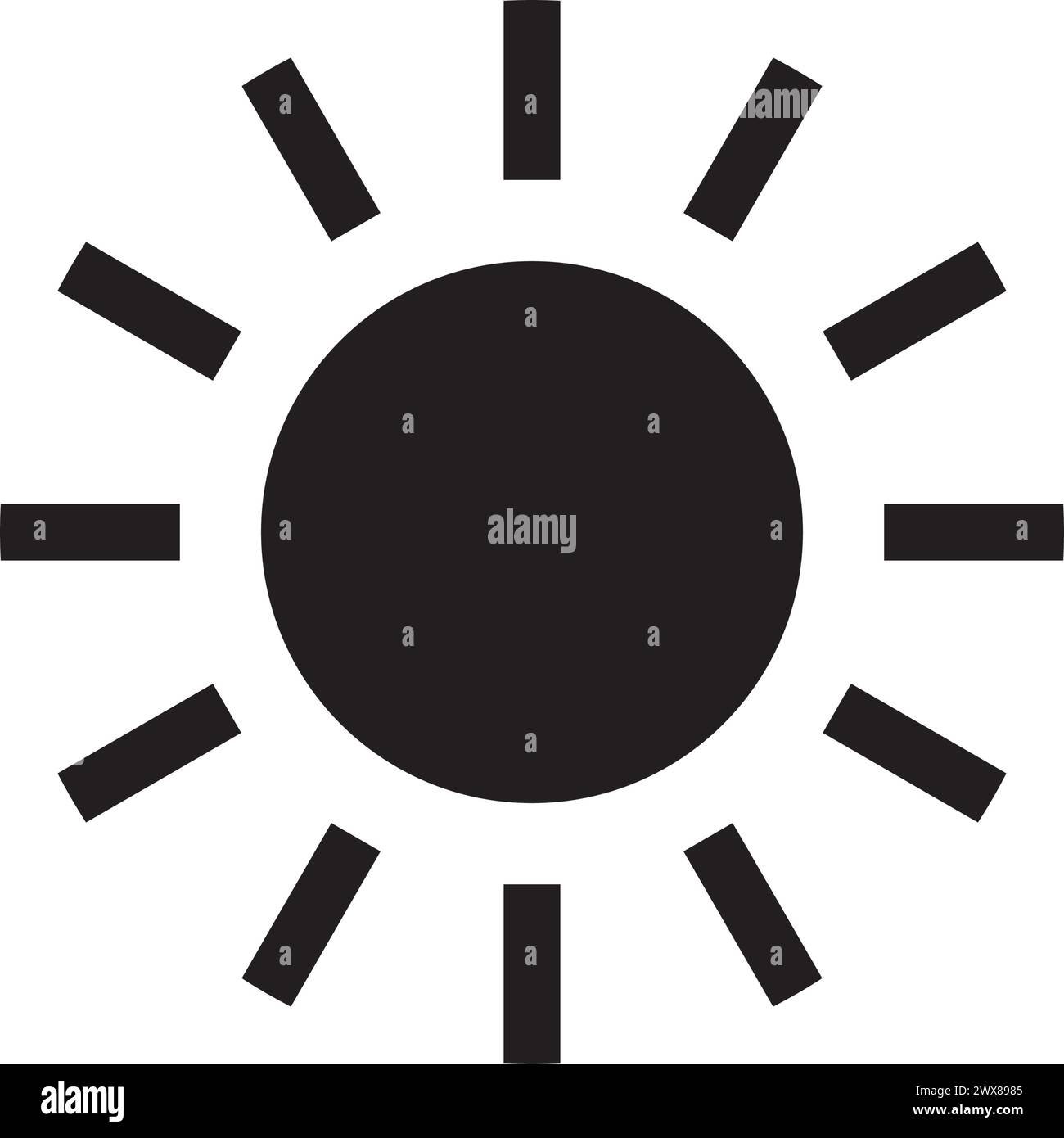 Segno simbolo del sole Foto e Immagini Stock in Bianco e Nero - Alamy