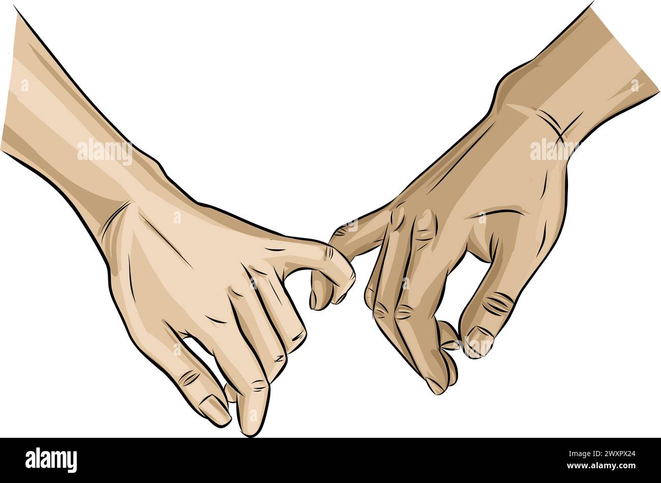 Partnership multietnica Immagini Vettoriali Stock - Alamy