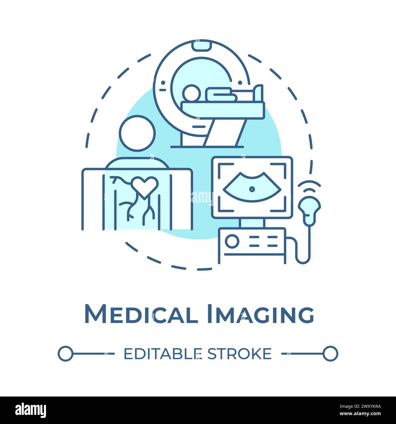 Ultrasound imaging Immagini Vettoriali Stock - Alamy