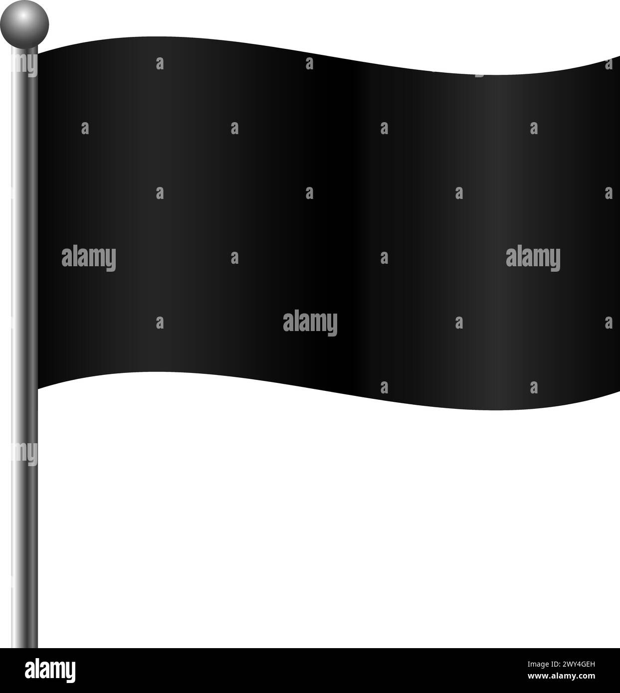 Bandiera nera della bandiera Immagini Vettoriali Stock - Alamy