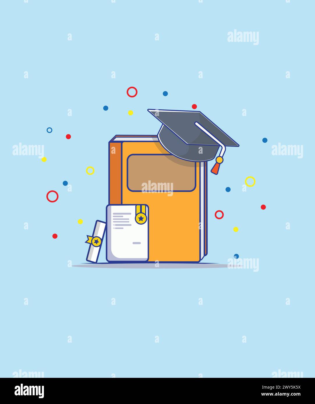 School college graduation cartoon immagini e fotografie stock ad alta ...