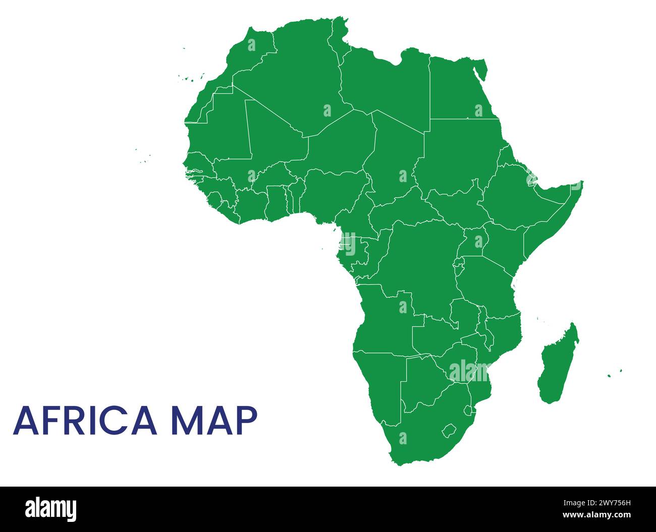 Africa cartina muta Immagini Vettoriali Stock - Alamy