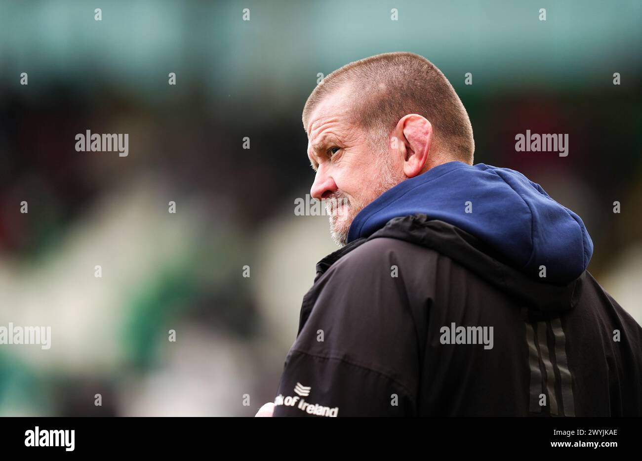 Il capo-allenatore di Munster Graham Rowntree prima della partita della ...