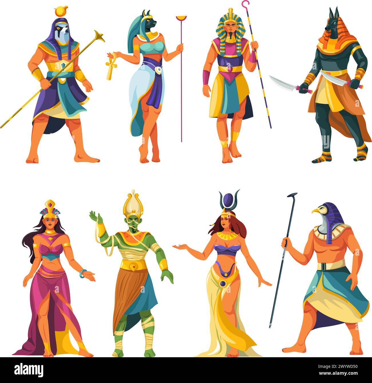 The gods anubis osiris Immagini senza sfondo e Foto Stock ritagliate ...