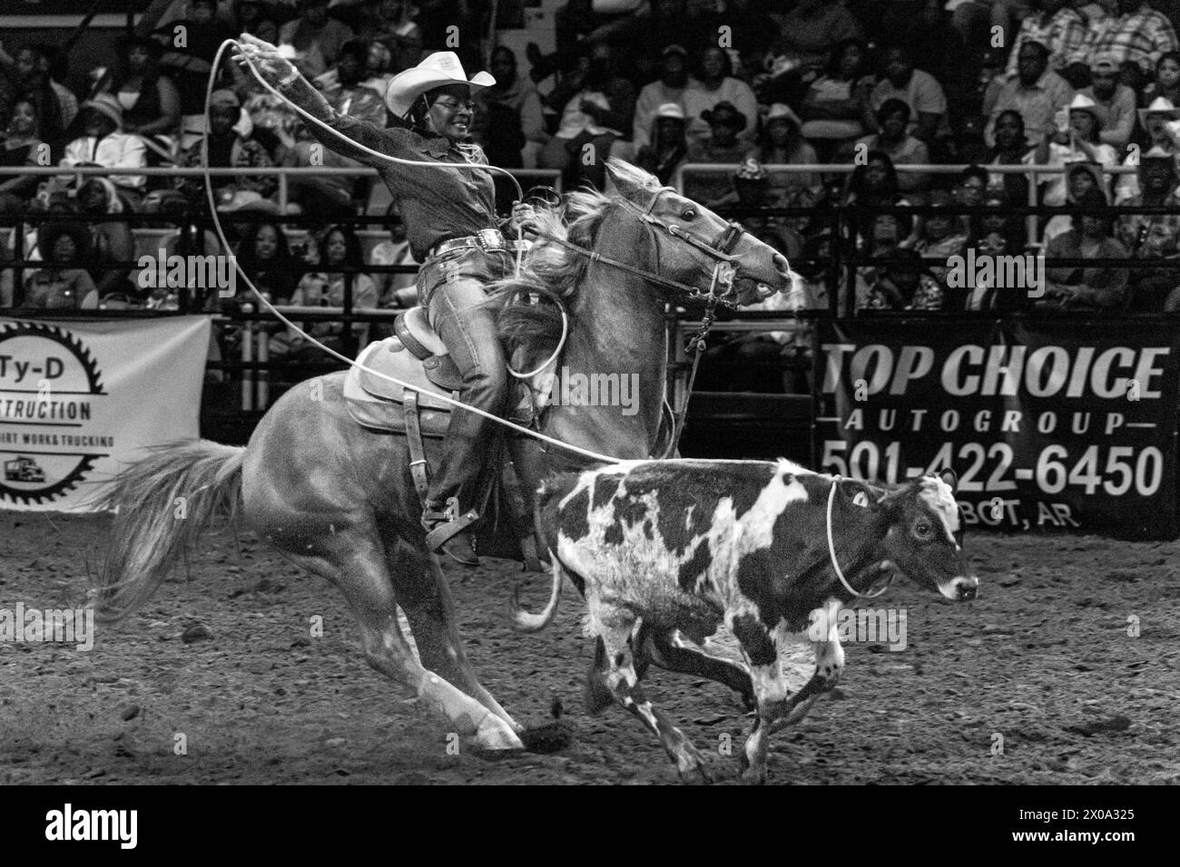 Little Rock, Arkansas, Stati Uniti. 6 aprile 2024. La cowgirl LUCILLE ...