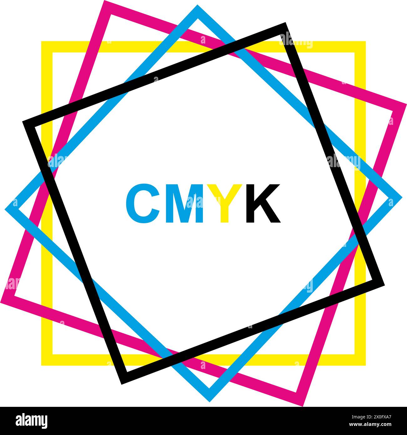 Cmyk digital offset printing graphic Immagini Vettoriali Stock - Alamy
