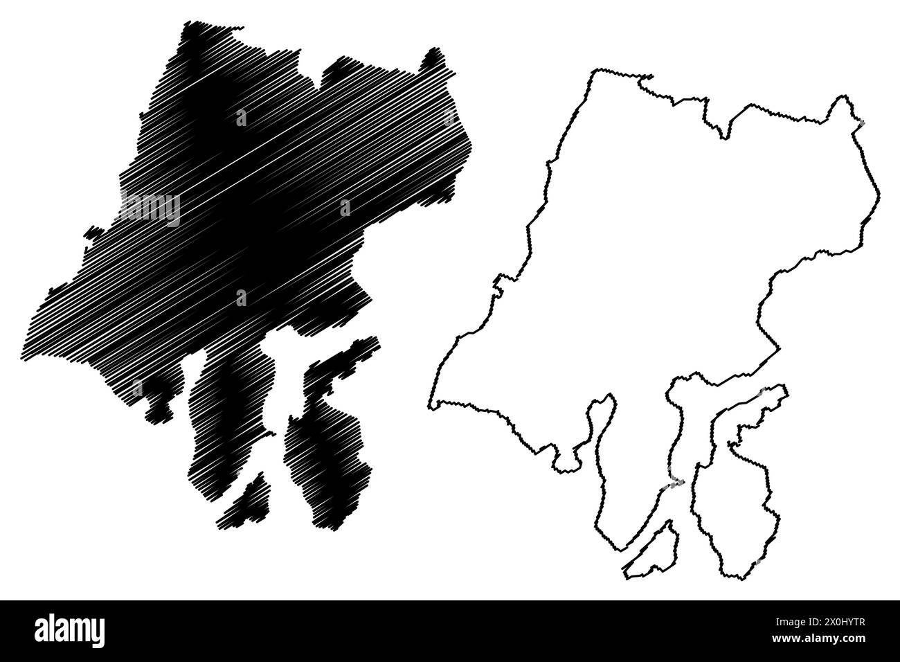Mappa di lugano Foto e Immagini Stock in Bianco e Nero - Alamy