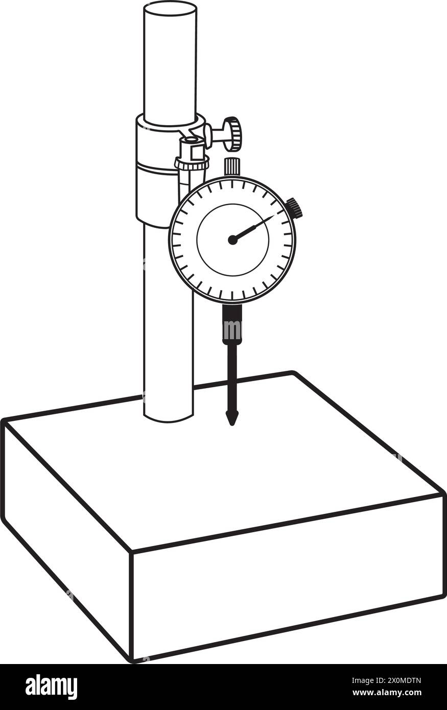Micrometro a quadrante Immagini Vettoriali Stock - Alamy