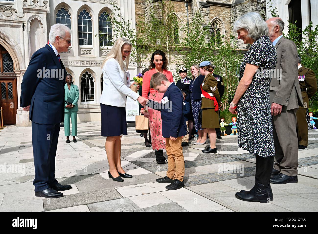 Londra, Regno Unito. 18 aprile 2024. Elisabeth Mainelli - Lady Mayoress ...
