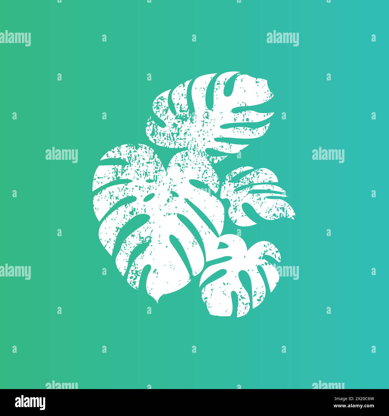 Monstera deliciosa leaves Immagini Vettoriali Stock - Alamy