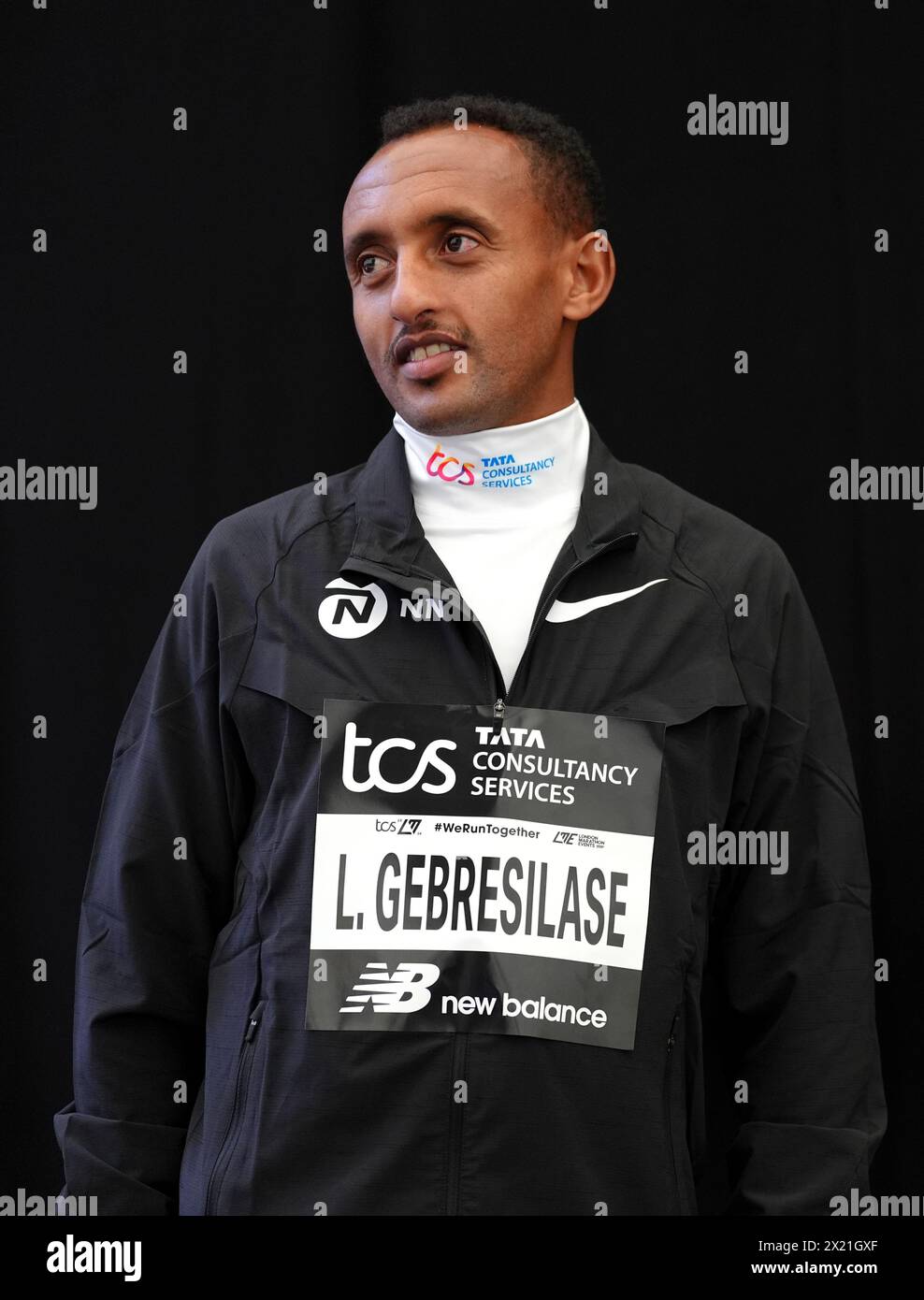 Leul Gebresilase dell'Etiopia durante la conferenza stampa maschile d ...