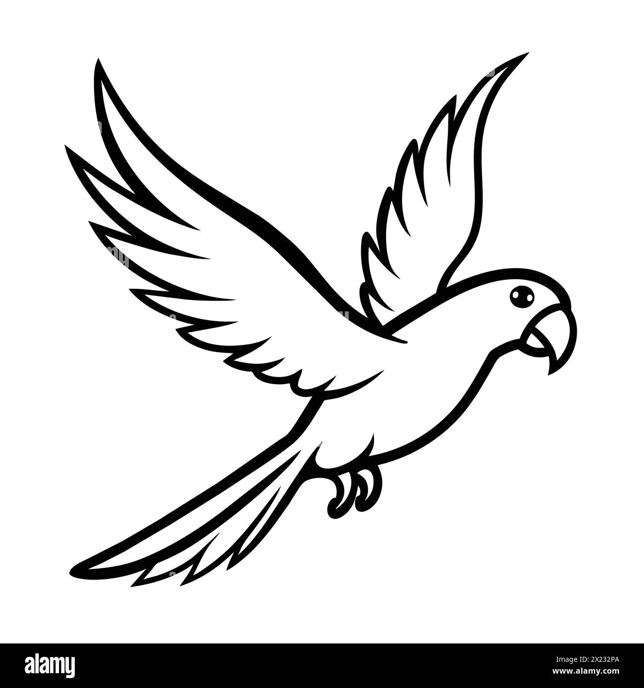 Pappagallo bianco Immagini Vettoriali Stock - Alamy