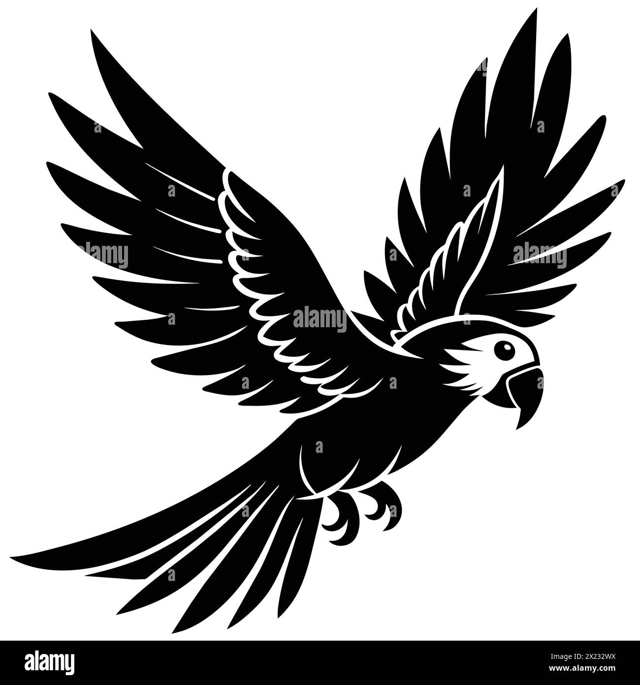 Pappagallo bianco Immagini Vettoriali Stock - Alamy