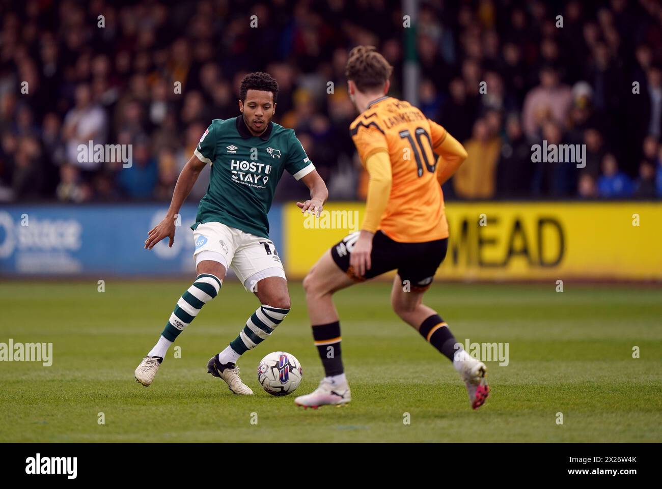 Korey Smith del Derby County durante la partita Sky Bet League One al ...