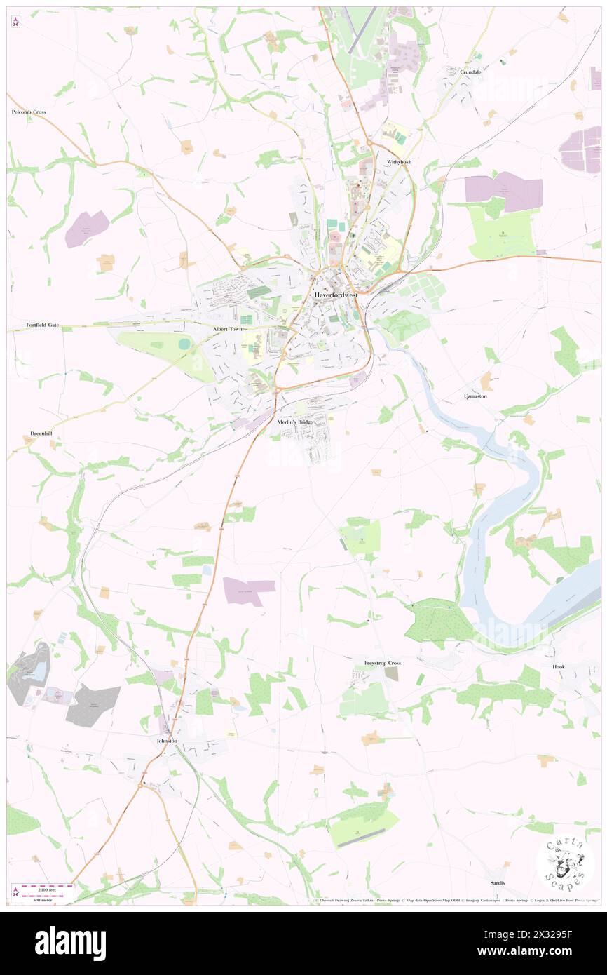 Merlin's Bridge, Pembrokeshire, GB, Regno Unito, Galles, N 51 47' 6 ...