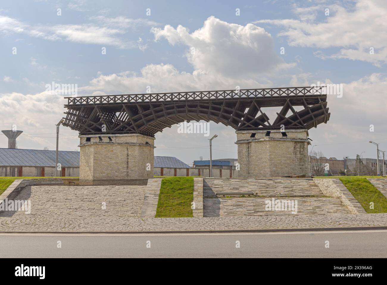 Drobeta Turnu Severin, Romania - 15 marzo 2024: Modello del ponte di ...